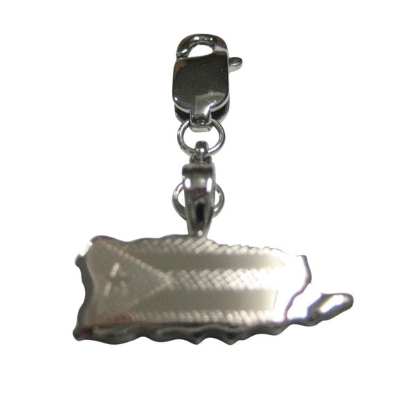 Kiola Designs | Accessories | Puerto Rico Map Shape And Flag Zipper ...